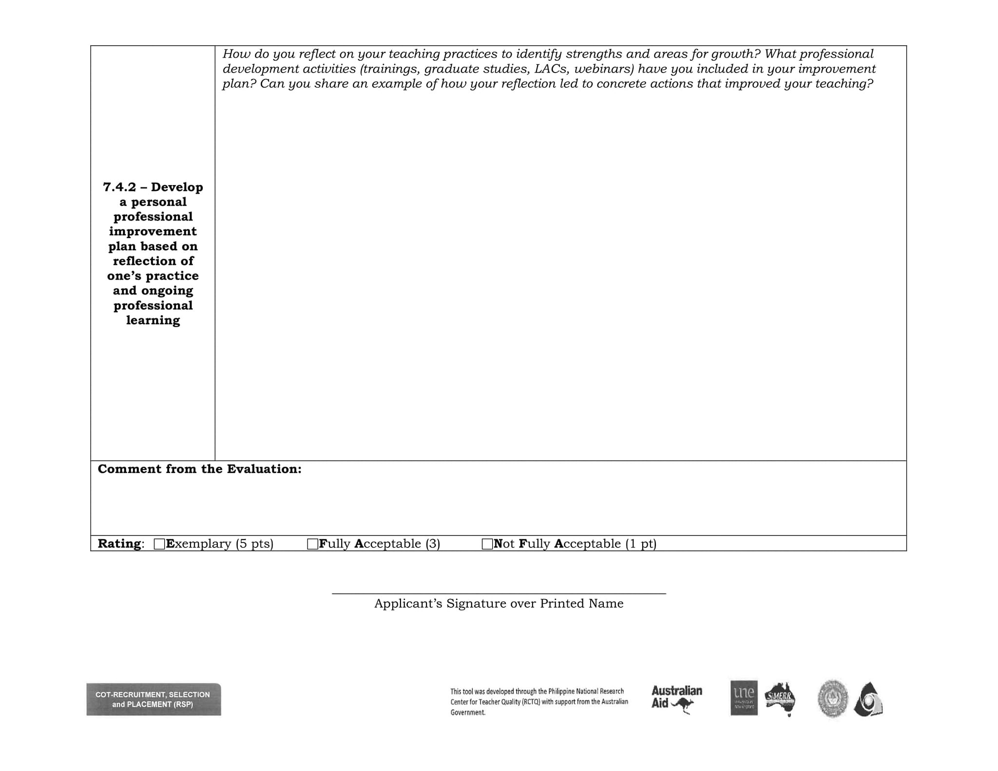 Guro Forms - LOOK: Teacher Reflection Form (TRF) - TVI | Facebook