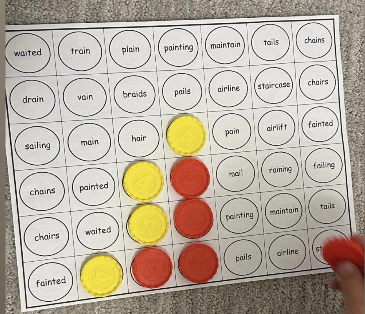 The Literacy - Connect 4 is redesigned for word reading practice! You ...
