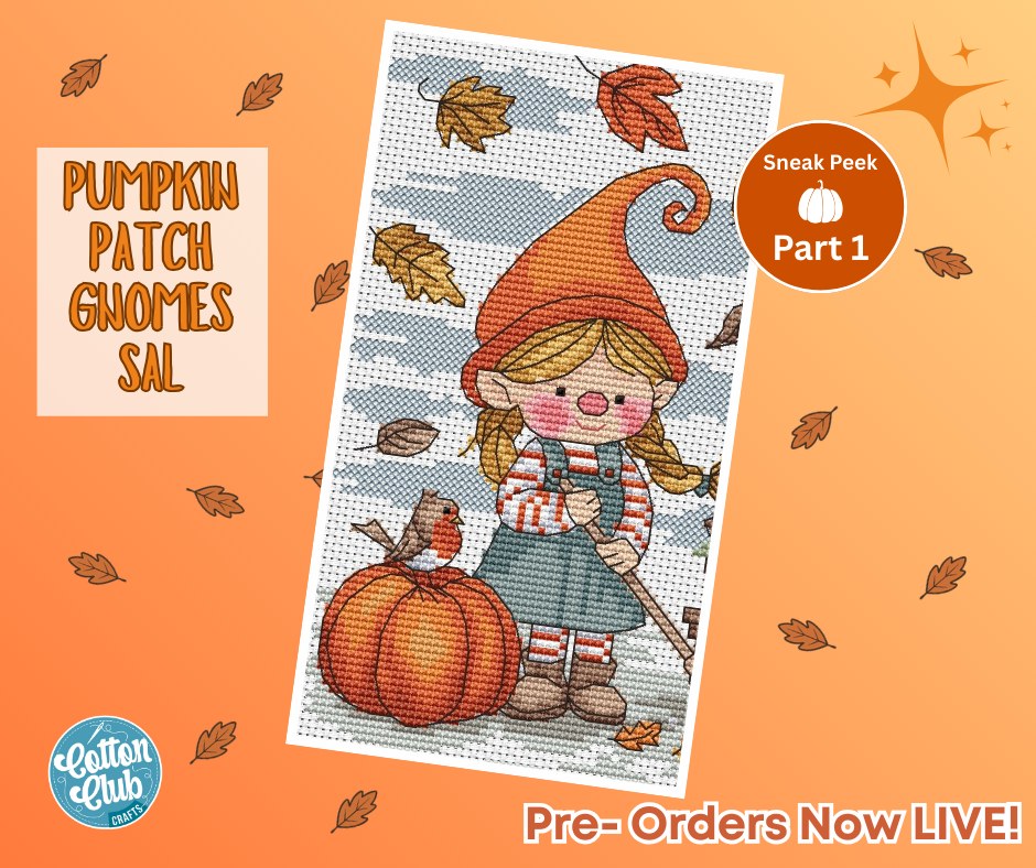 Cotton - 🎃 Pumpkin Patch Gnomes SAL – Pre-Orders Now LIVE! 🎃 The wait ...