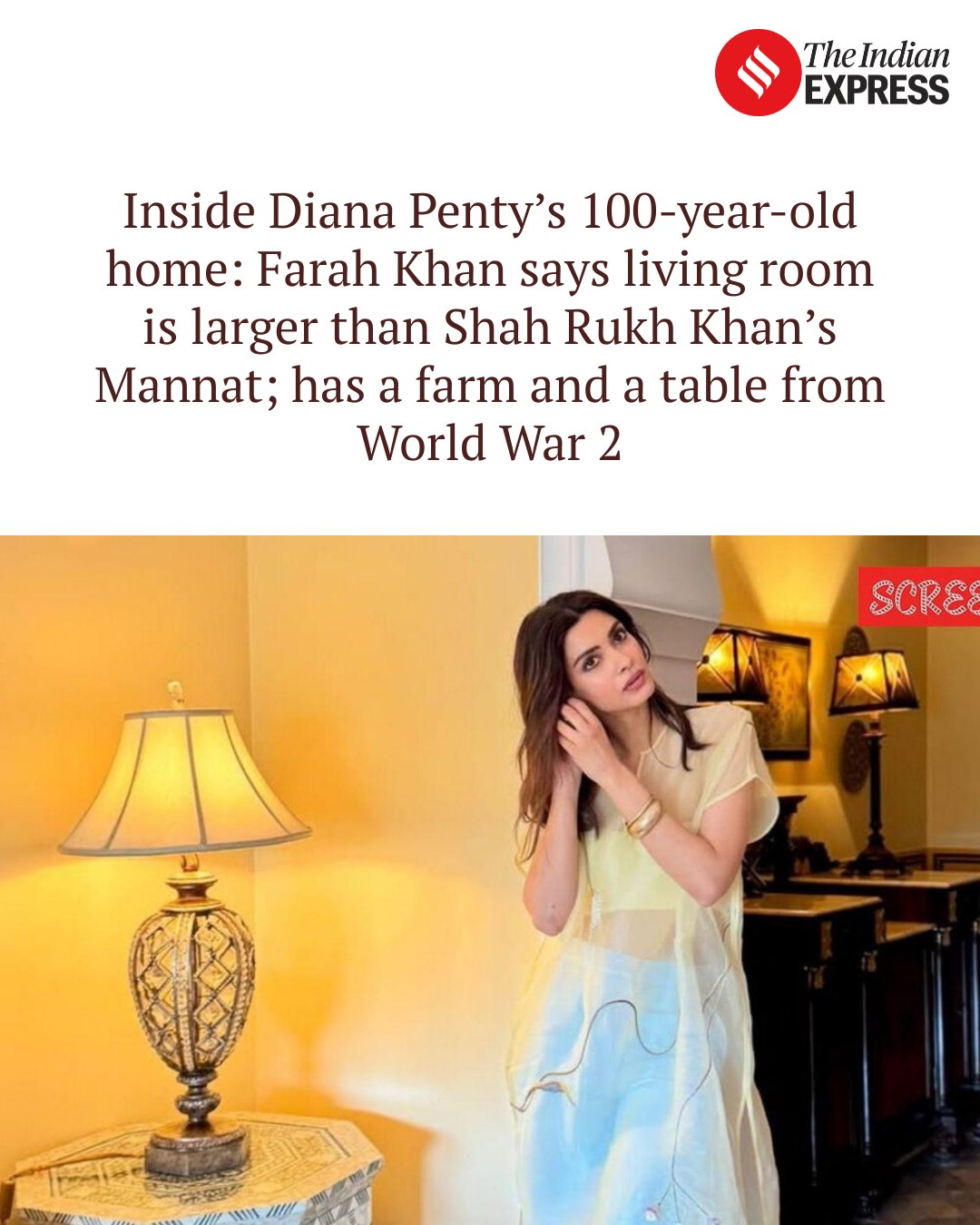 Indian Inside Diana Pentys 100 Year Old Home Farah Khan Says Living