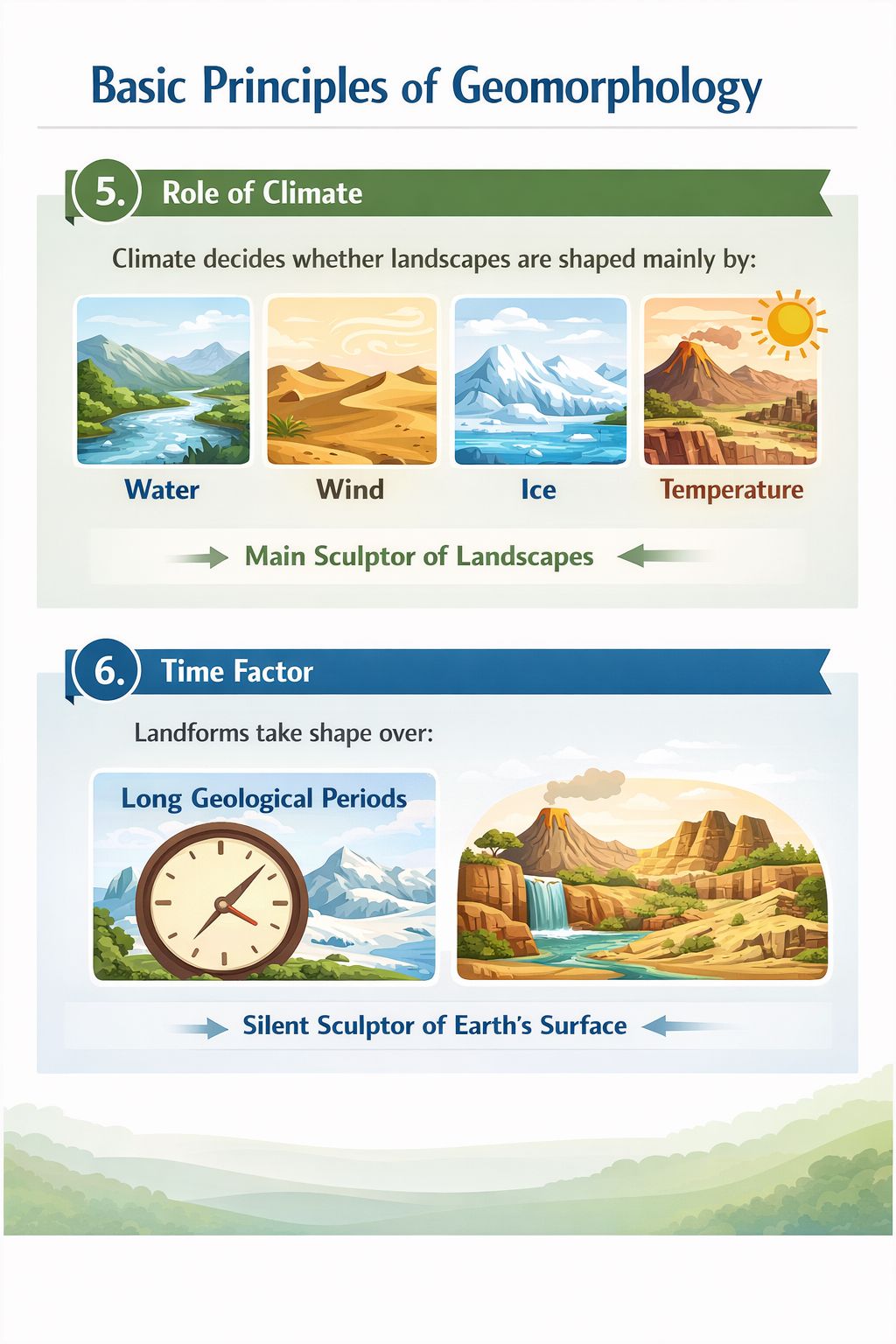 School - #RandomPickup * Basic Principles of Geomorphology * 5. Role of ...