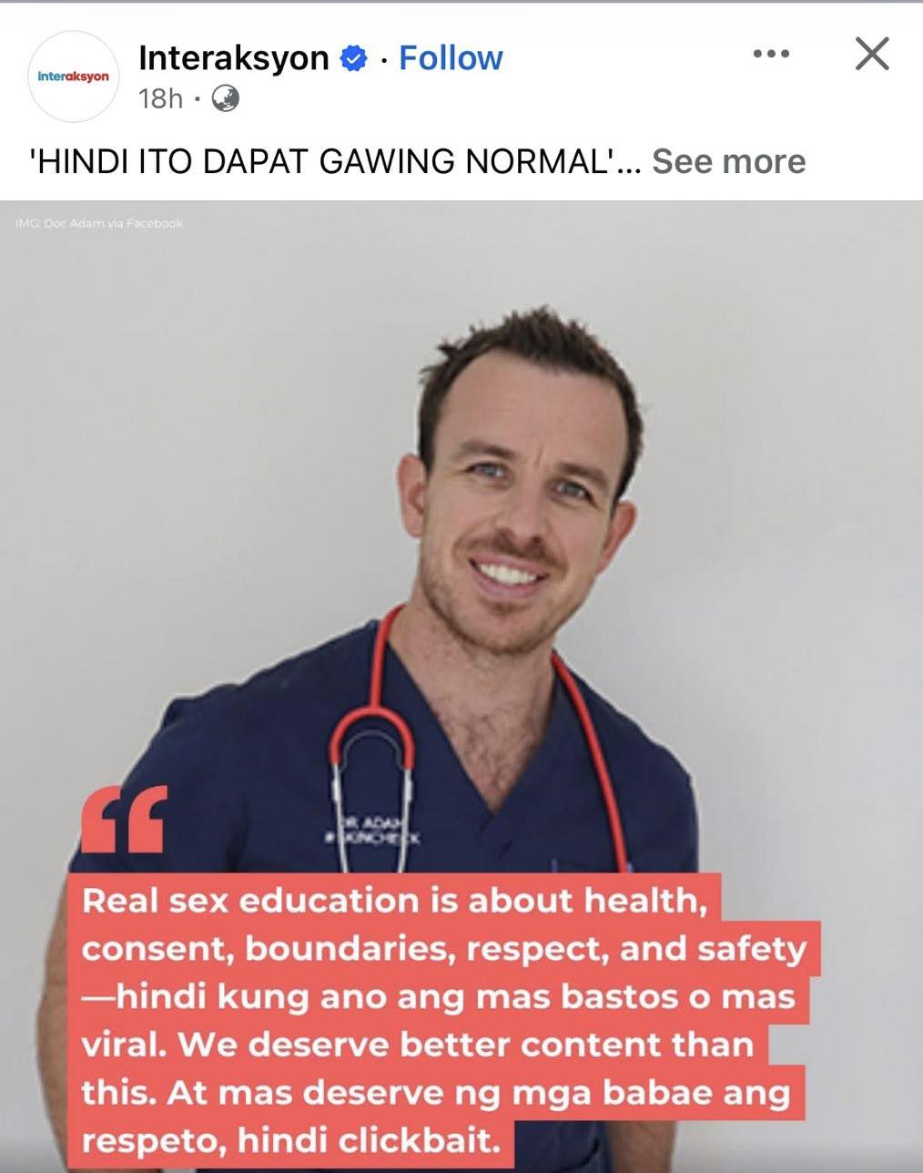Doc Adam I Hate Ang Bagong Klase Ng Sex Content Sa Fb Facebook