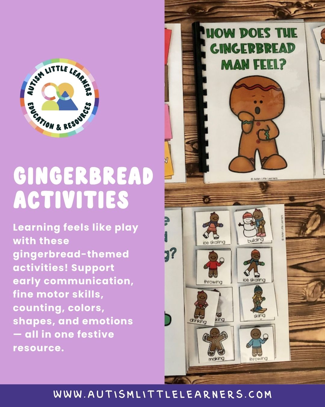 👇 Shop the Gingerbread... - Autism Little Learners | Facebook
