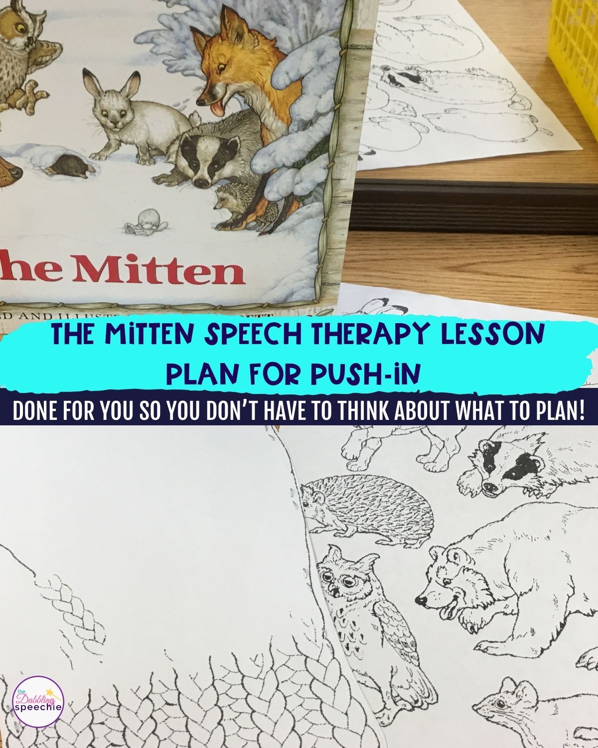 Thedabblingspeechie - Using The Mitten by Jan Brett in speech therapy ...