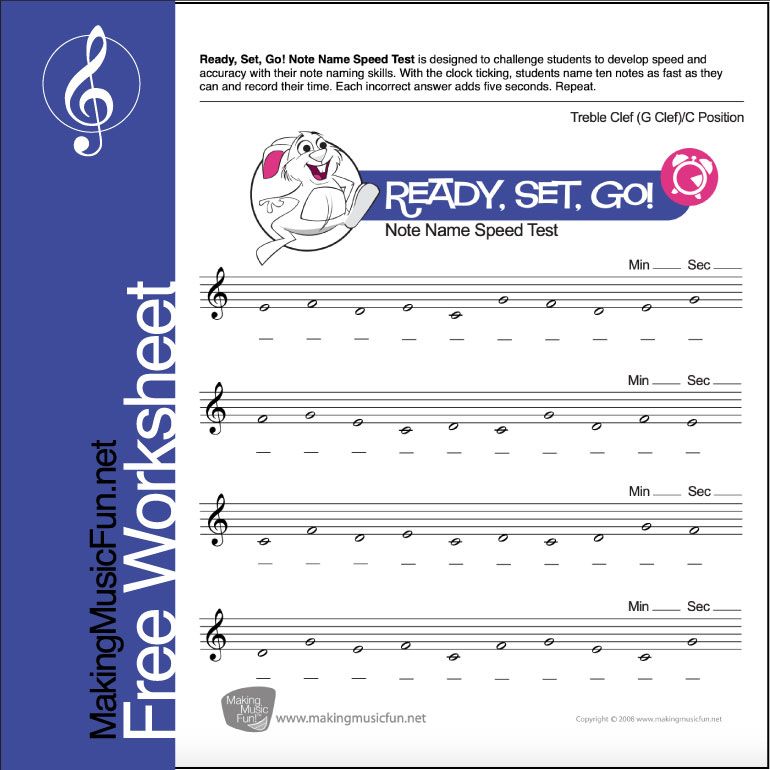Print 'Ready, Set Go!' Note Name Speed... - Making Music Fun | Facebook