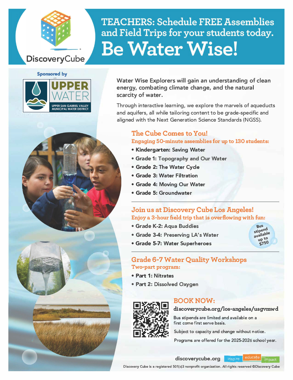 San - Attention educators: Upper Water and the Discovery Science Center ...