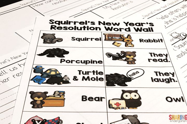 Squirrel's New Year's Resolution... - Sharing Kindergarten | Facebook