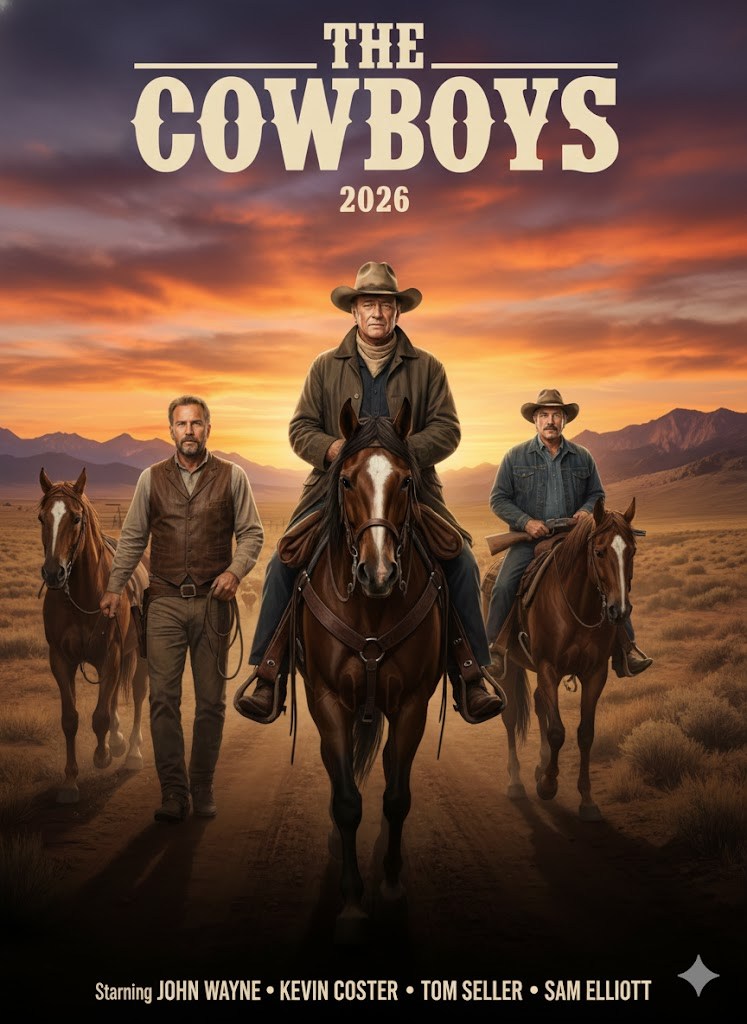 Entertainment - 🎬 THE COWBOYS (2026) Starring: John Wayne, Kevin ...