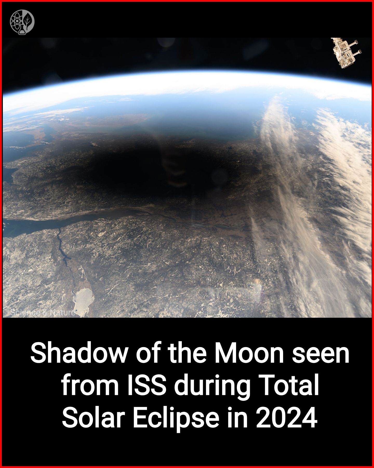 Science - A truly breathtaking perspective from low Earth orbit. 🌍🌑 ...