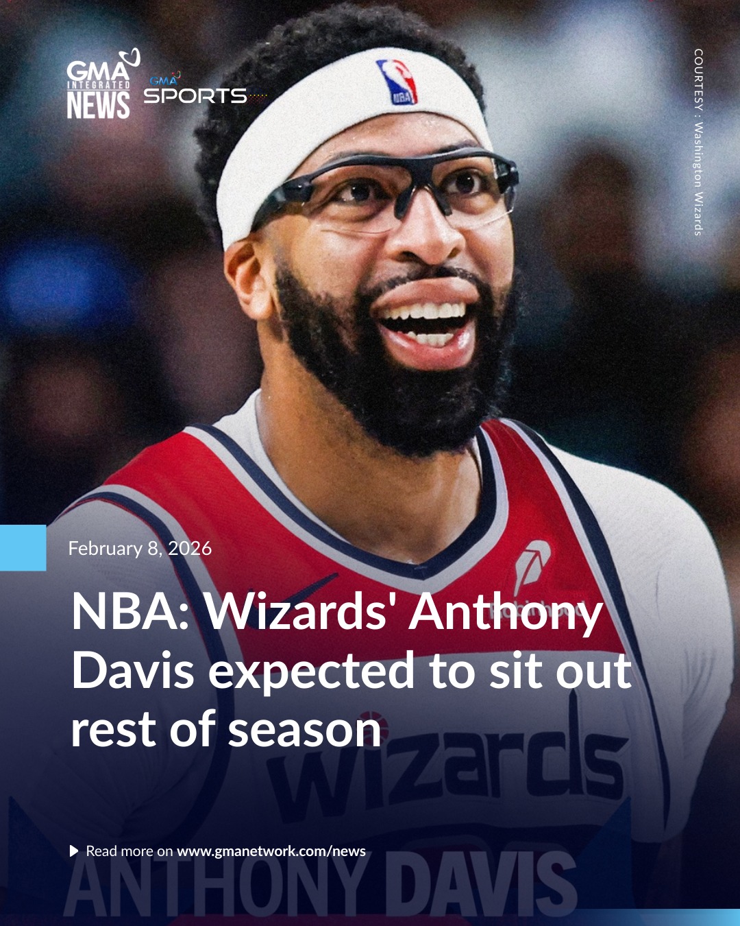 Gma Out For The Season Newly Acquired Anthony Davis Is Not Expected