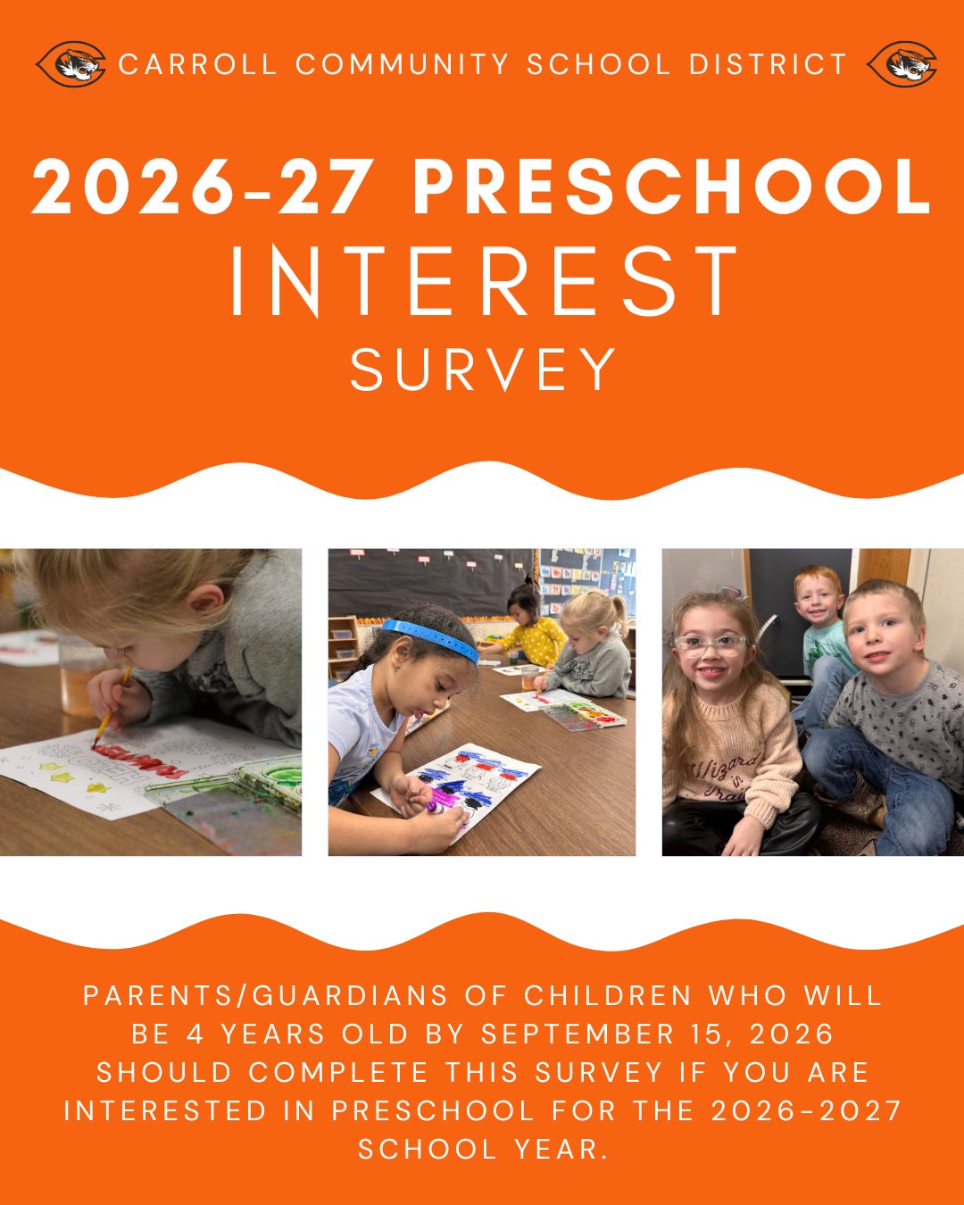 Carroll - We are beginning our planning for preschool for the 2026-2027 ...