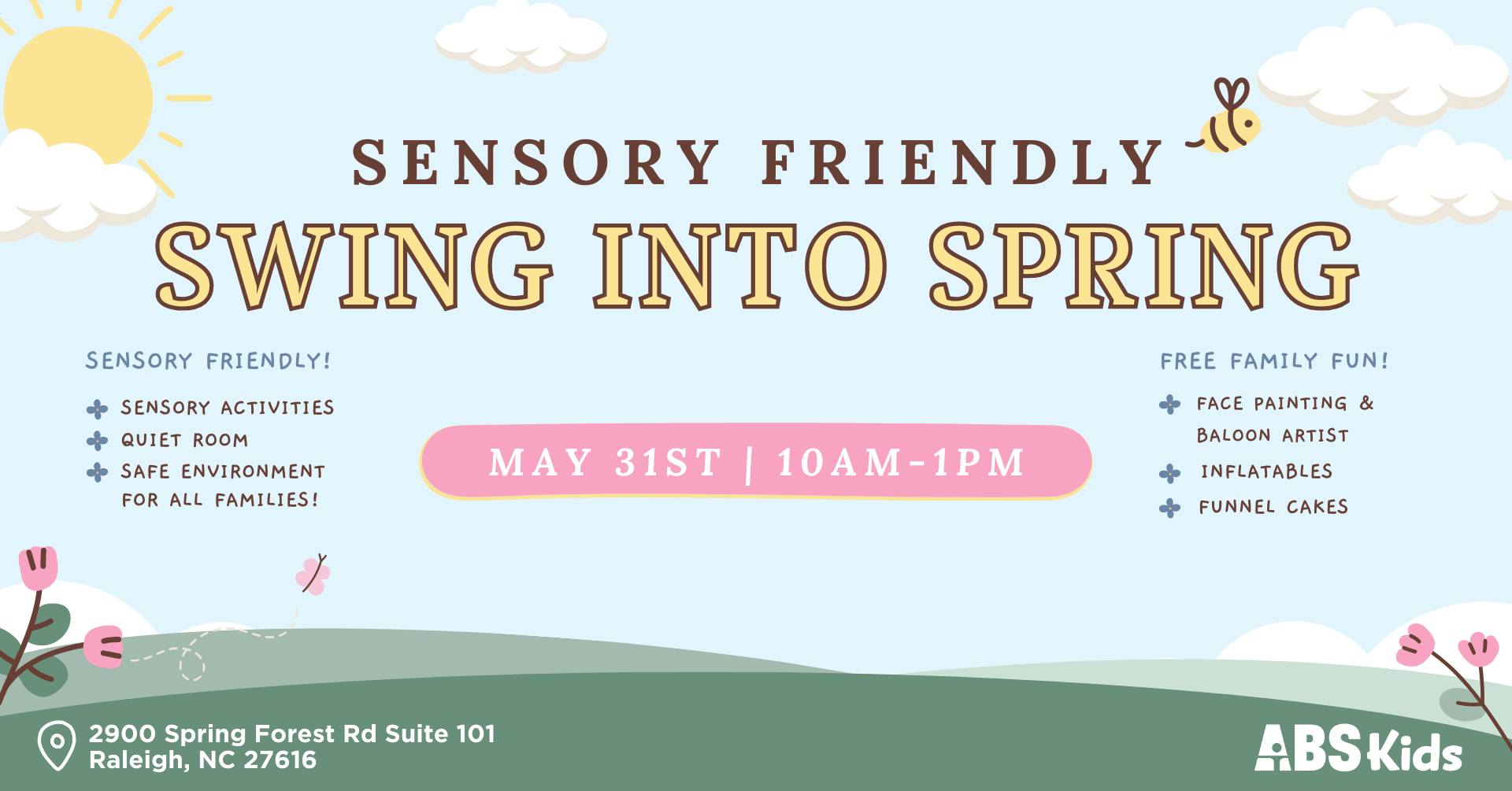 Sensory Friendly Swing into Spring