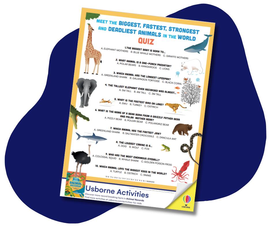 Usborne - Meet the biggest, fastest, strongest and deadliest animals in ...