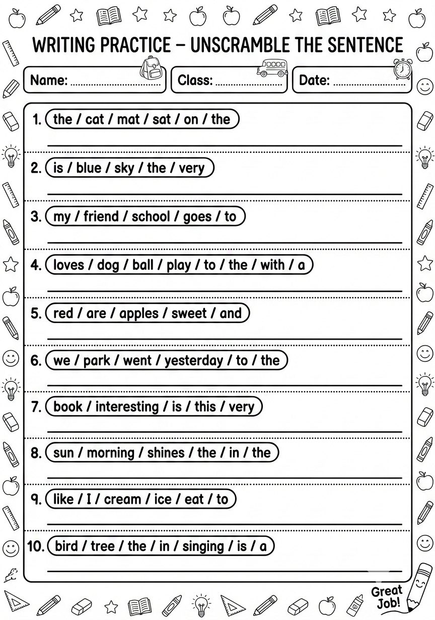 ️ WRITING PRACTICE... - Lesson Plan แผนการสอน By TeacherJida | Facebook