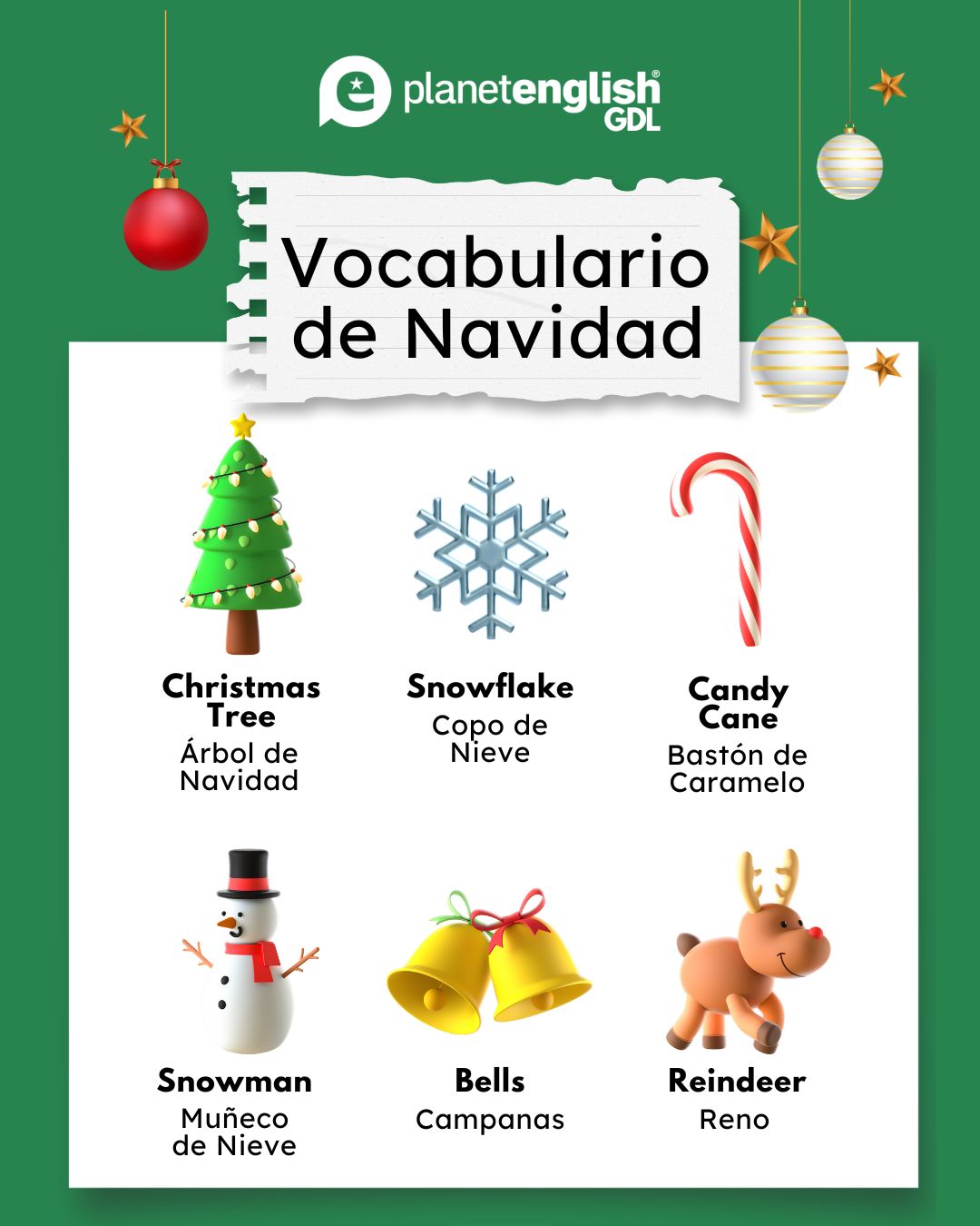 Planet - 👉¡La temporada más festiva llegó! 🎄 Aprende vocabulario de ...