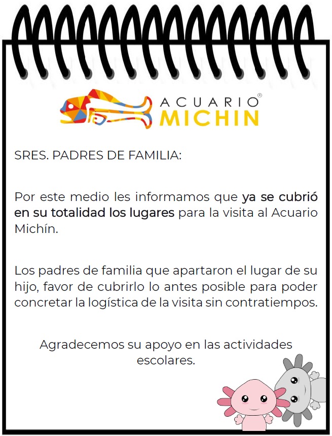 Instituto - Estimados Padres de Familia, favor de considerar la ...