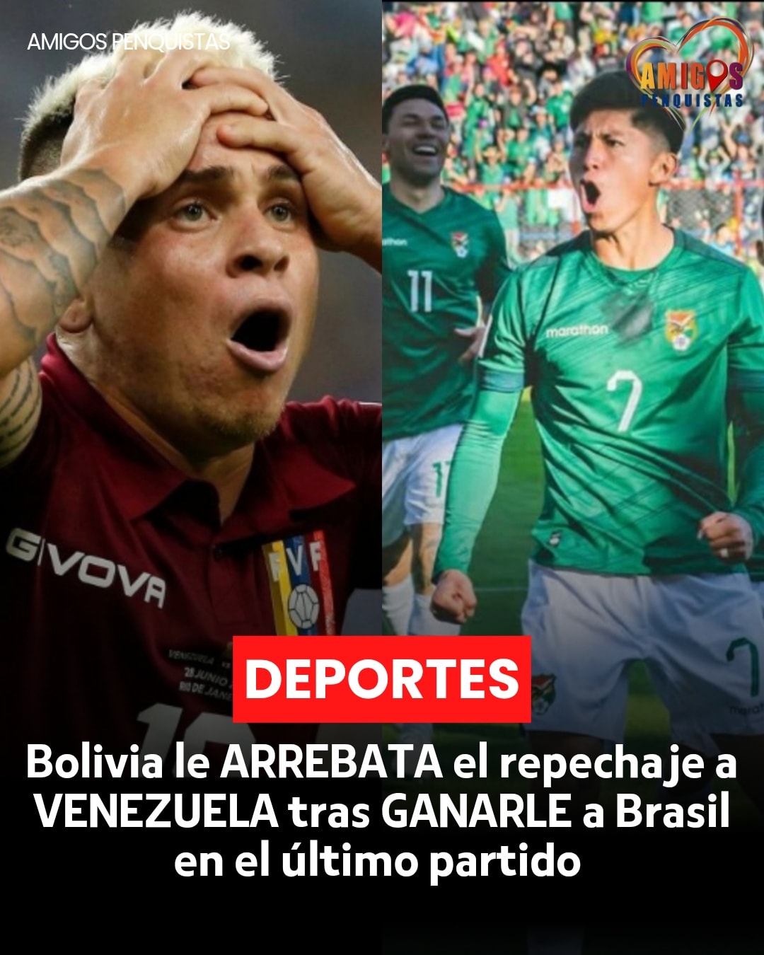 Amigos - 🇧🇴🔥 ¡BOMBAZO EN LAS CLASIFICATORIAS! Bolivia le arrebató el ...
