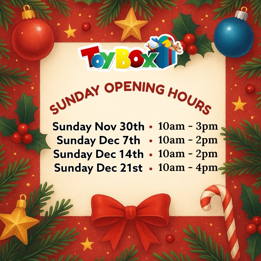 Toy - Toybox is now open every Sunday from now ’til Christmas! 🎄 Mark ...