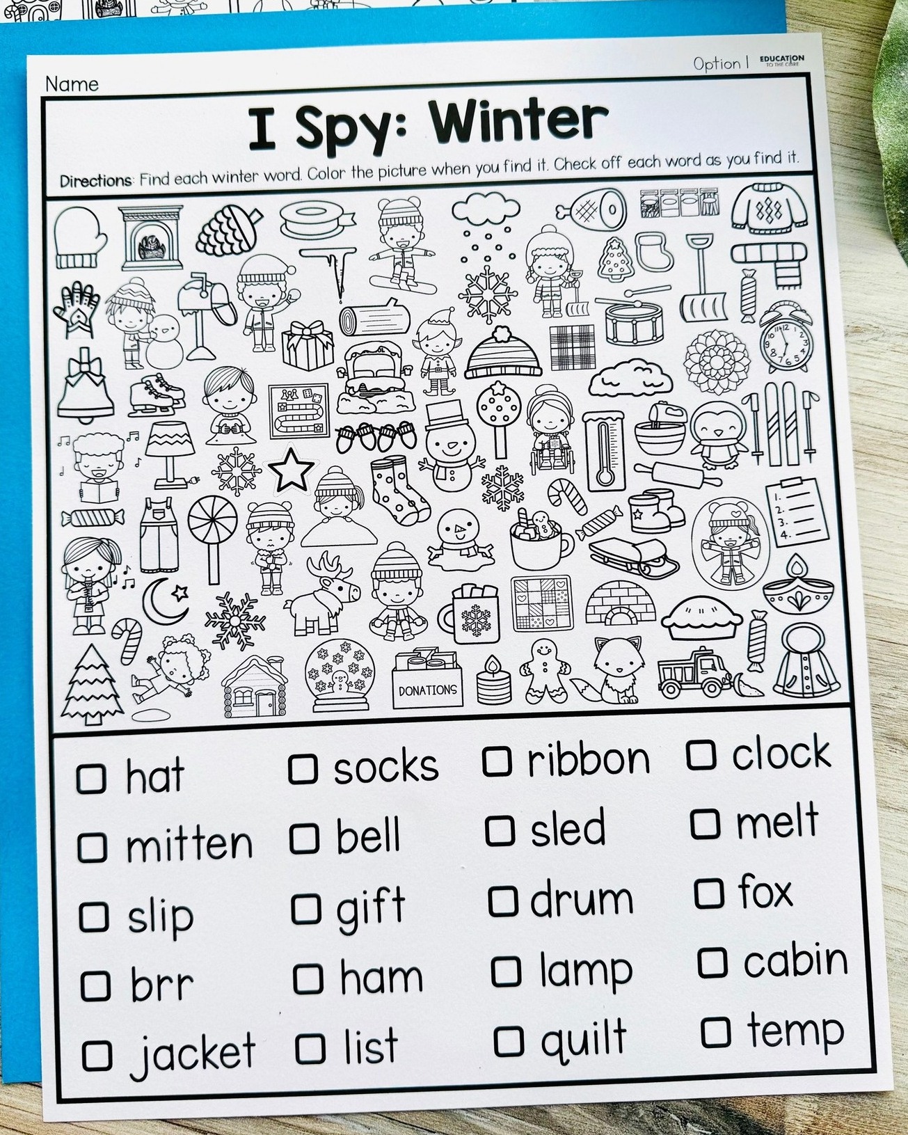 Education - I Spy: Winter! ️ A perfect center for January! Comment ISPY ...