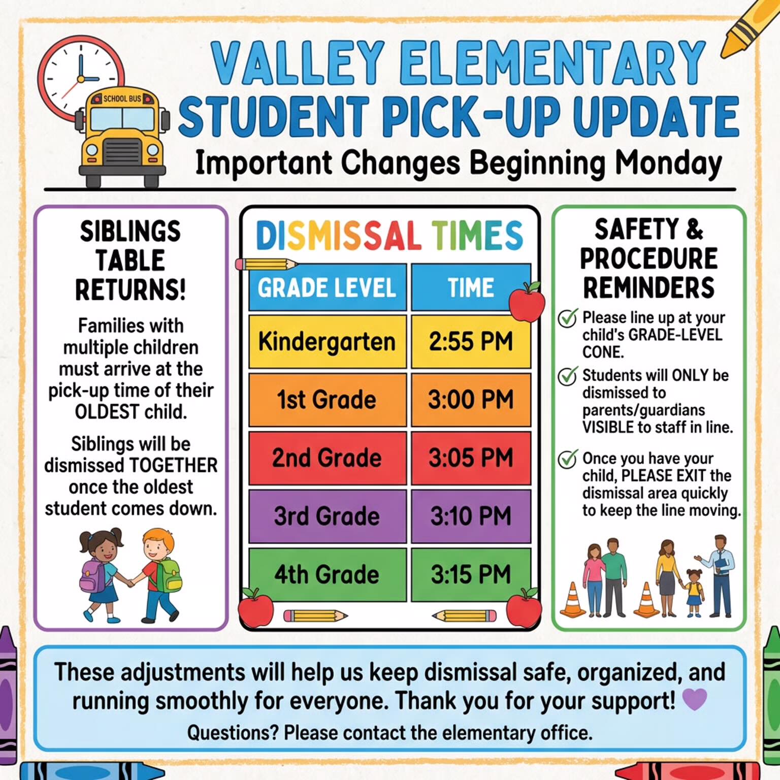 Valley - 📢 Important Pick-Up Procedure Update Please review the ...