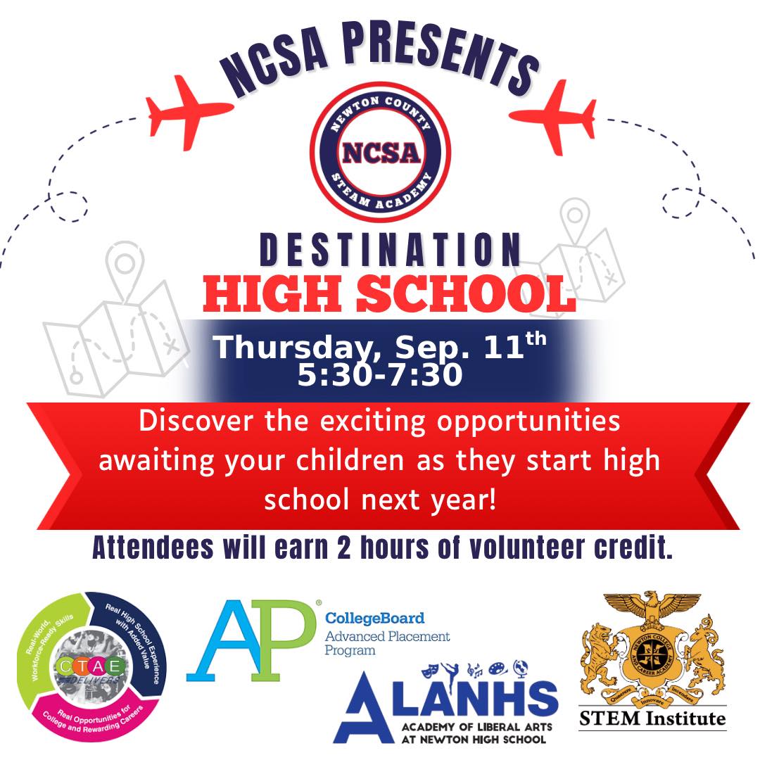 🌍 Destination High... - Newton County STEAM Academy PTO | Facebook