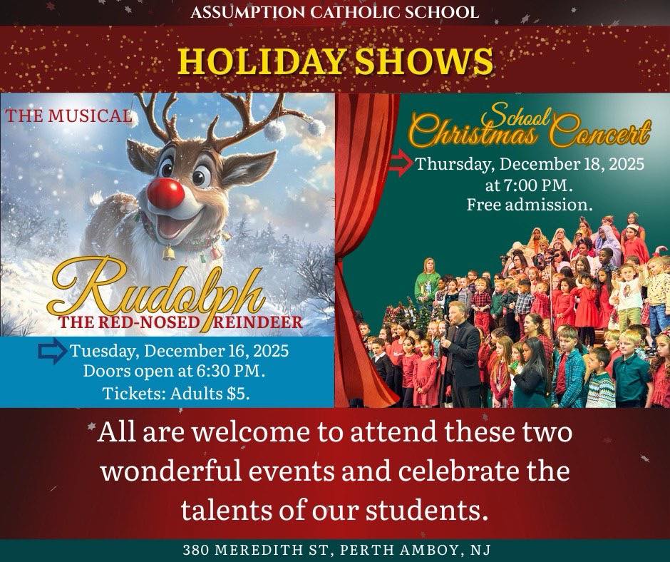 Assumption - Mark Your Calendar for Special Shows! • Rudolph the Red ...