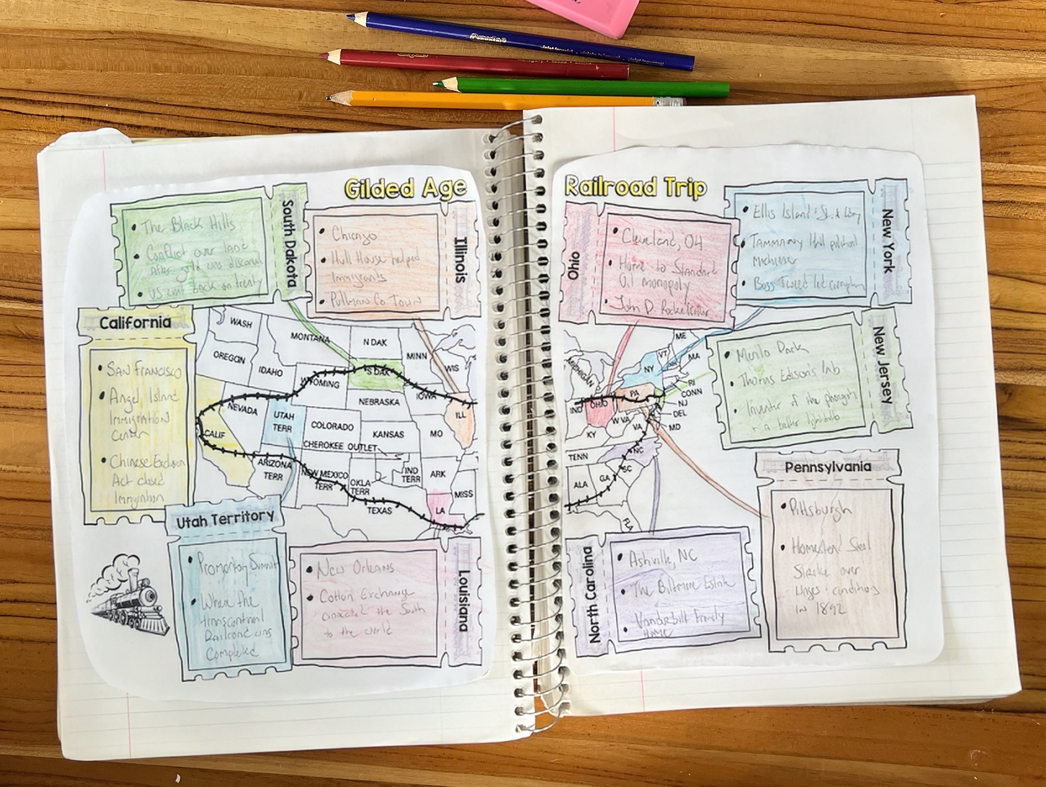 Students - Have your students map their way through the Gilded Age one ...
