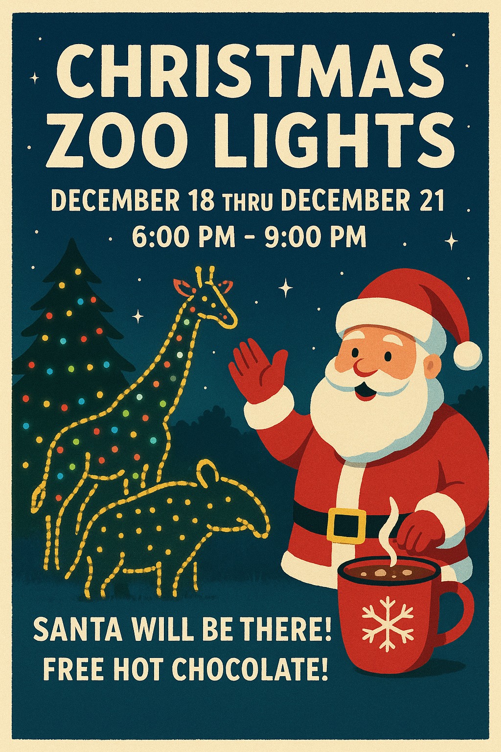 Clovis Zoo - 🎄 Only 4 Days Until Christmas Zoo Lights! 🎄... | Facebook