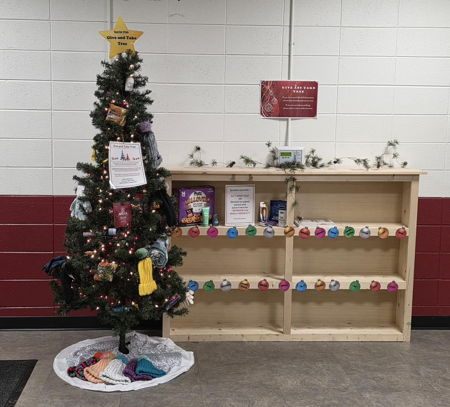 School - 🎄 The “Give & Take Tree” is back! 🎄 The annual tree is up in ...
