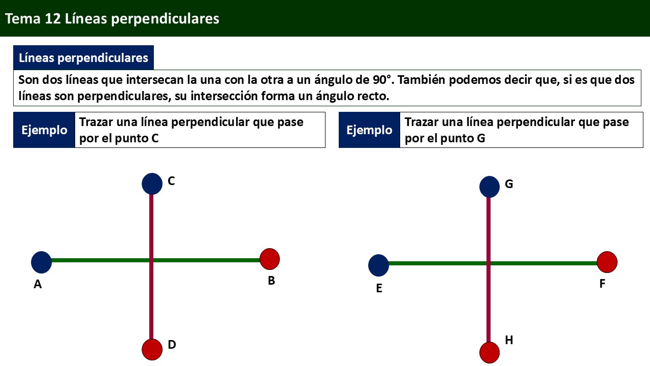 Líneas perpendiculares - Matemáticas contigo | Facebook