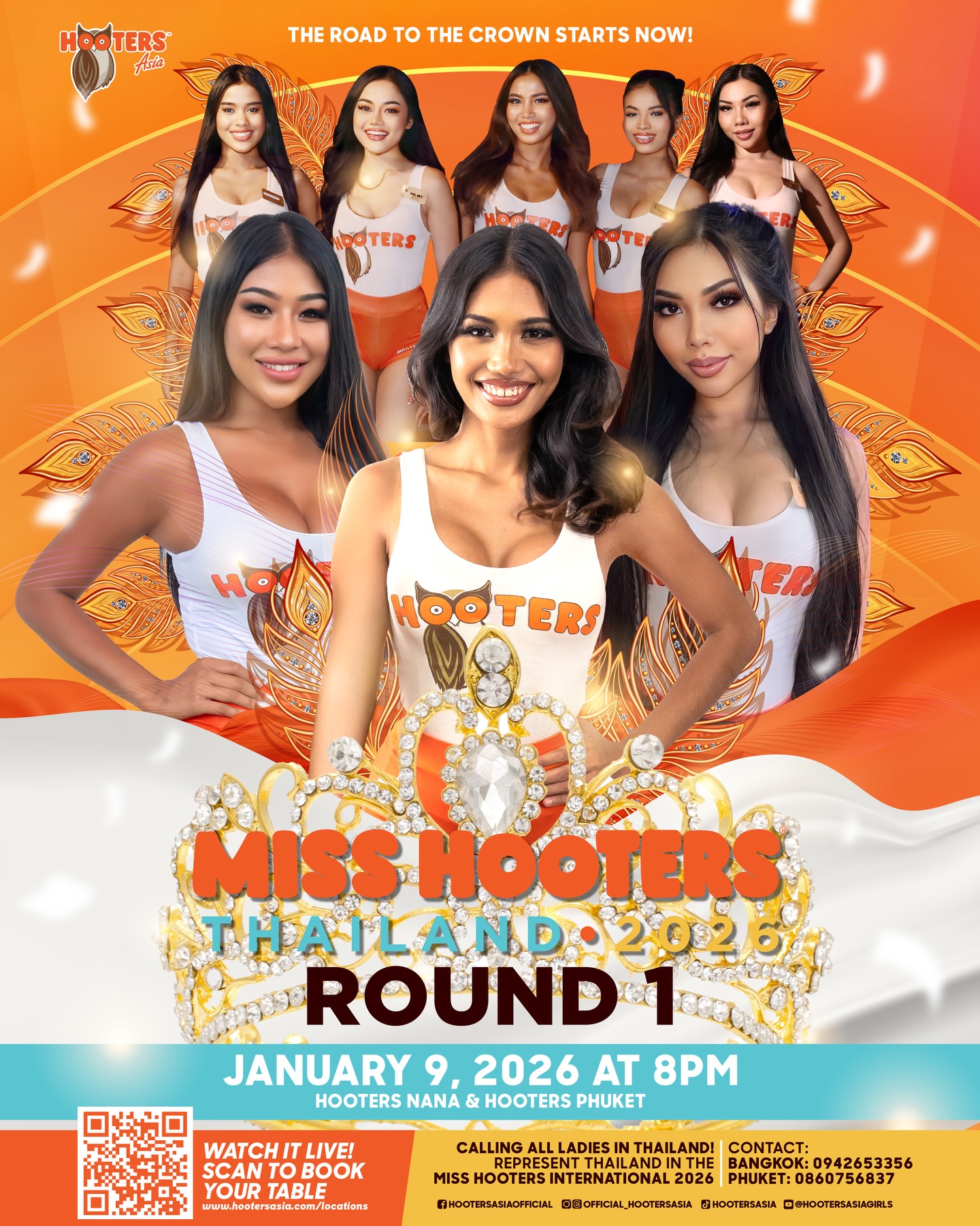 Hooters 👑 The Road To The Crown Begins… Miss Hooters Thailand 2026