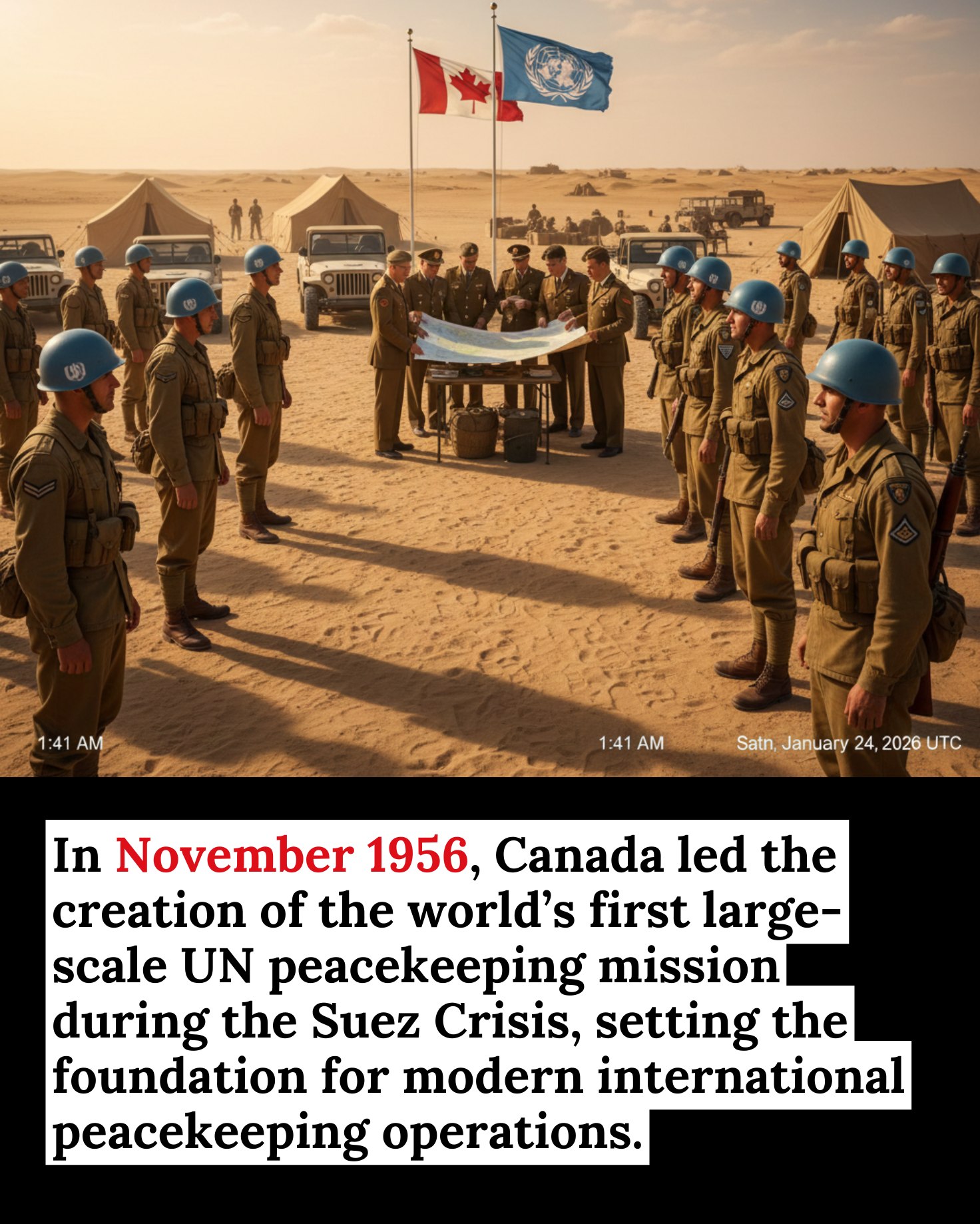 Maple360 - n November 1956, Canada led the creation of the... | Facebook