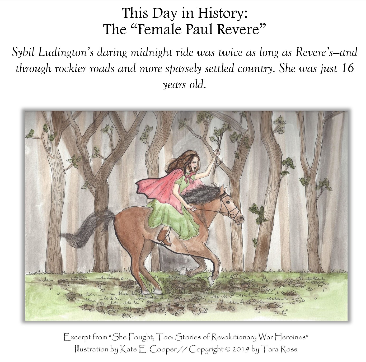 Tara Ross - On this day in 1839, Sybil Ludington Ogden,... | Facebook