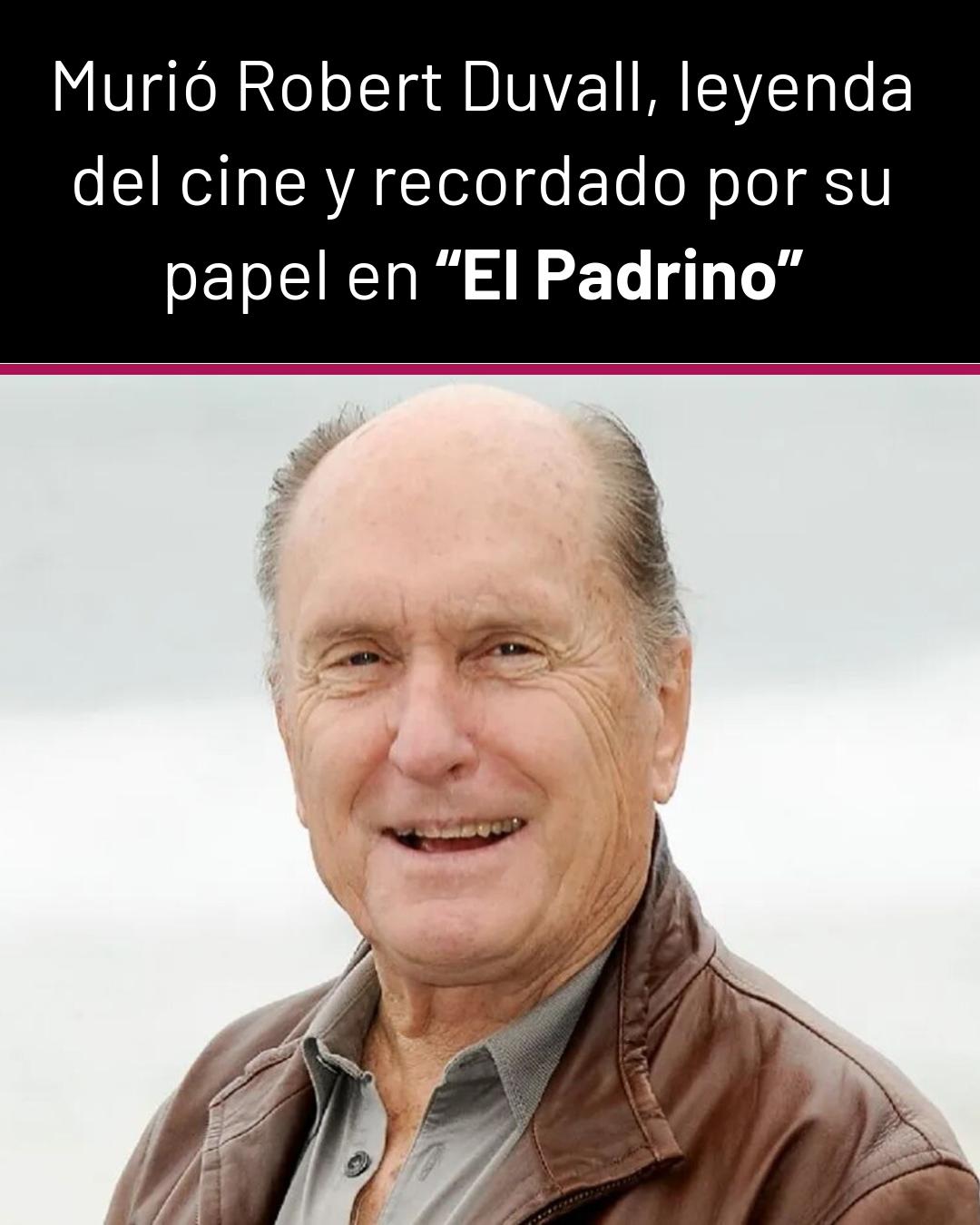 La 100 FM - Murió Robert Duvall, leyenda del cine y... | Facebook