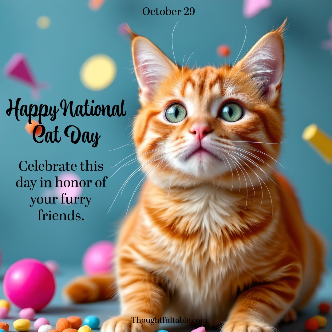 Thoughtfultable.com - Happy National Cat Day. October 29, 2025. # ...