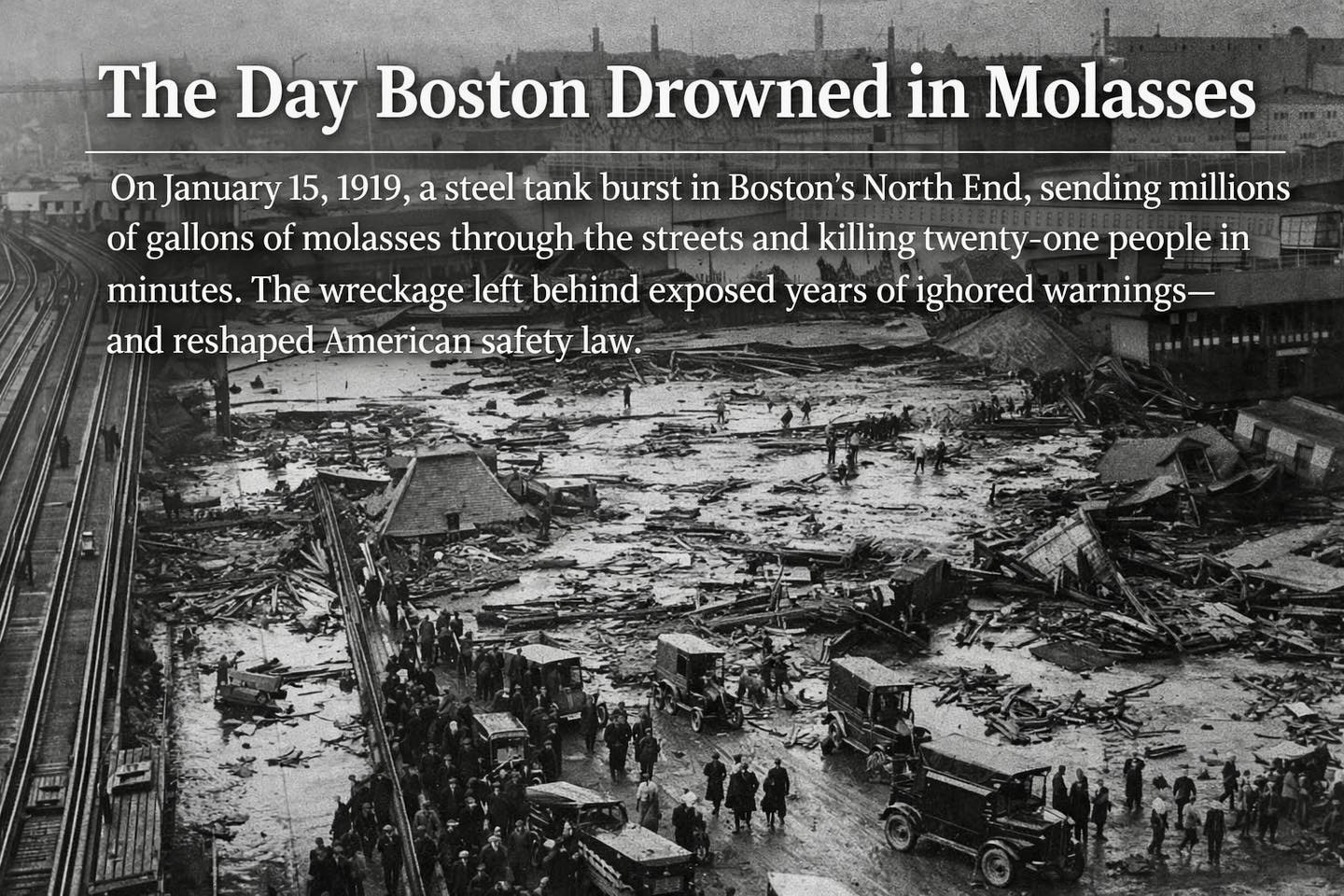 Pivotal - On January 15, 1919, shortly after noon, a steel storage tank ...