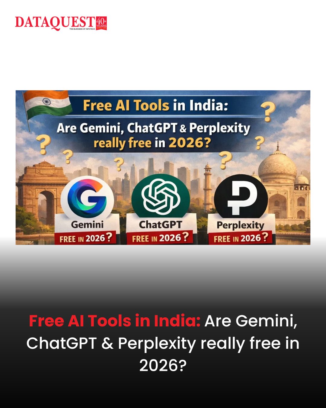 Dataquest - Jio, Airtel and OpenAI are offering free... | Facebook