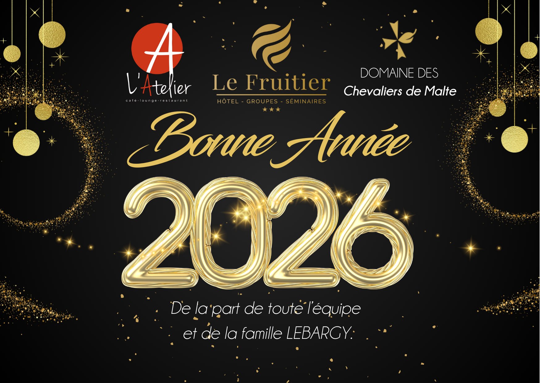 L'Atelier - Bon réveillon et merveilleuse année 2026 ! 🌟 La famille ...