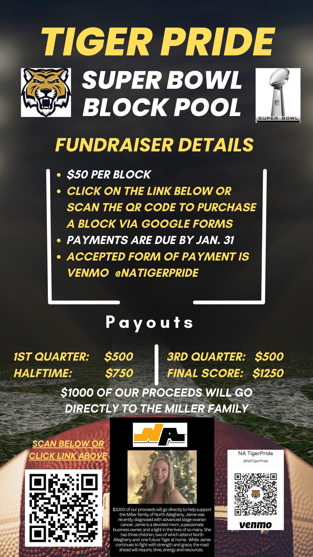 ‼️Update:... - North Allegheny Tiger Pride Football Club | Facebook