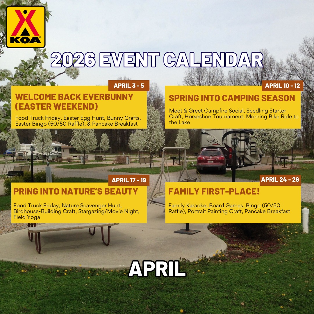 🎉 Our 2026... - Buckeye Lake / Columbus East KOA Holiday | Facebook