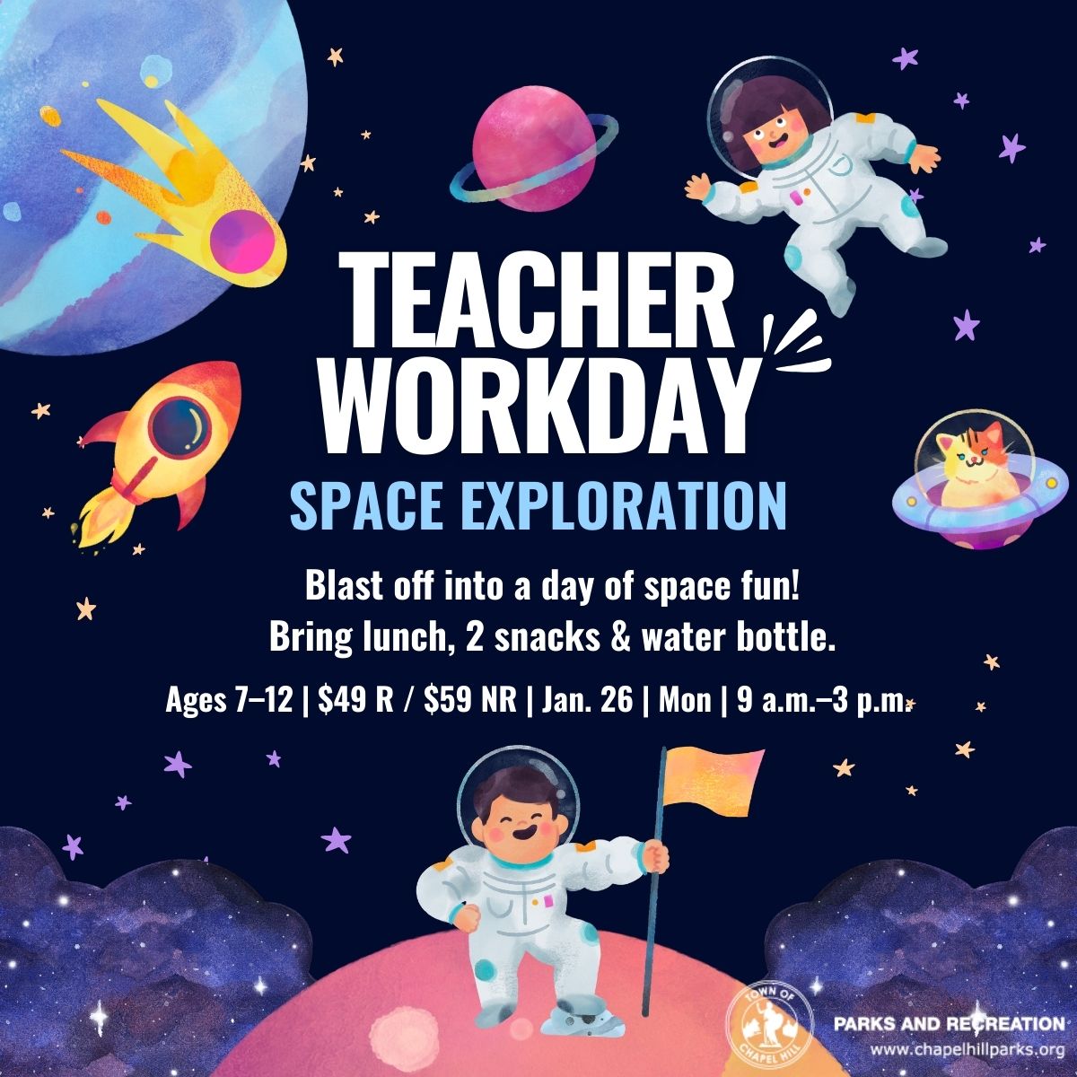 🚀 Calling all young explorers! Blast off into a day of cosmic fun on ...
