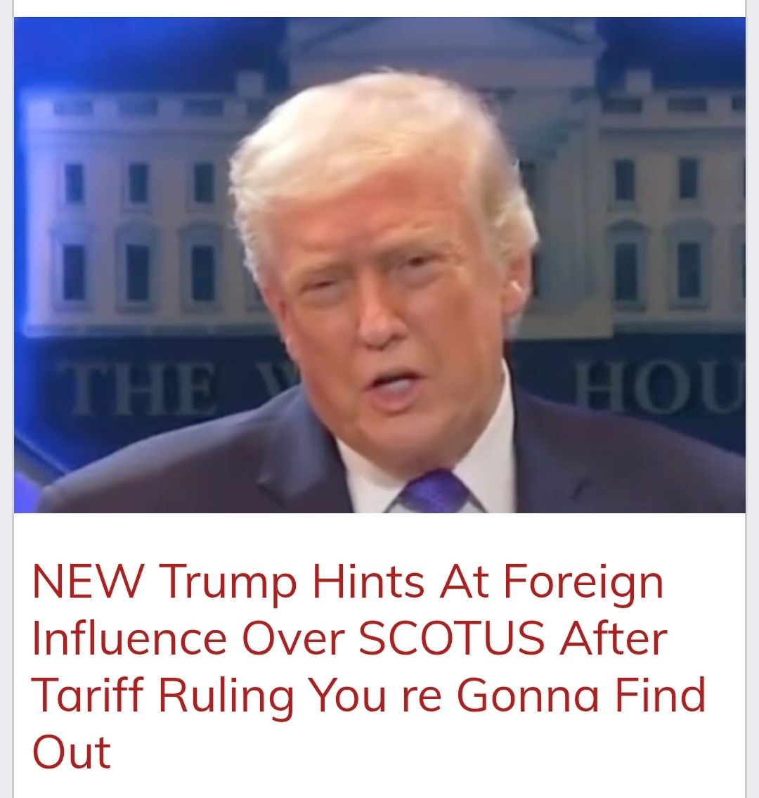Diamond - NEW: Trump Hints At ‘Foreign Influence’ Over SCOTUS After ...