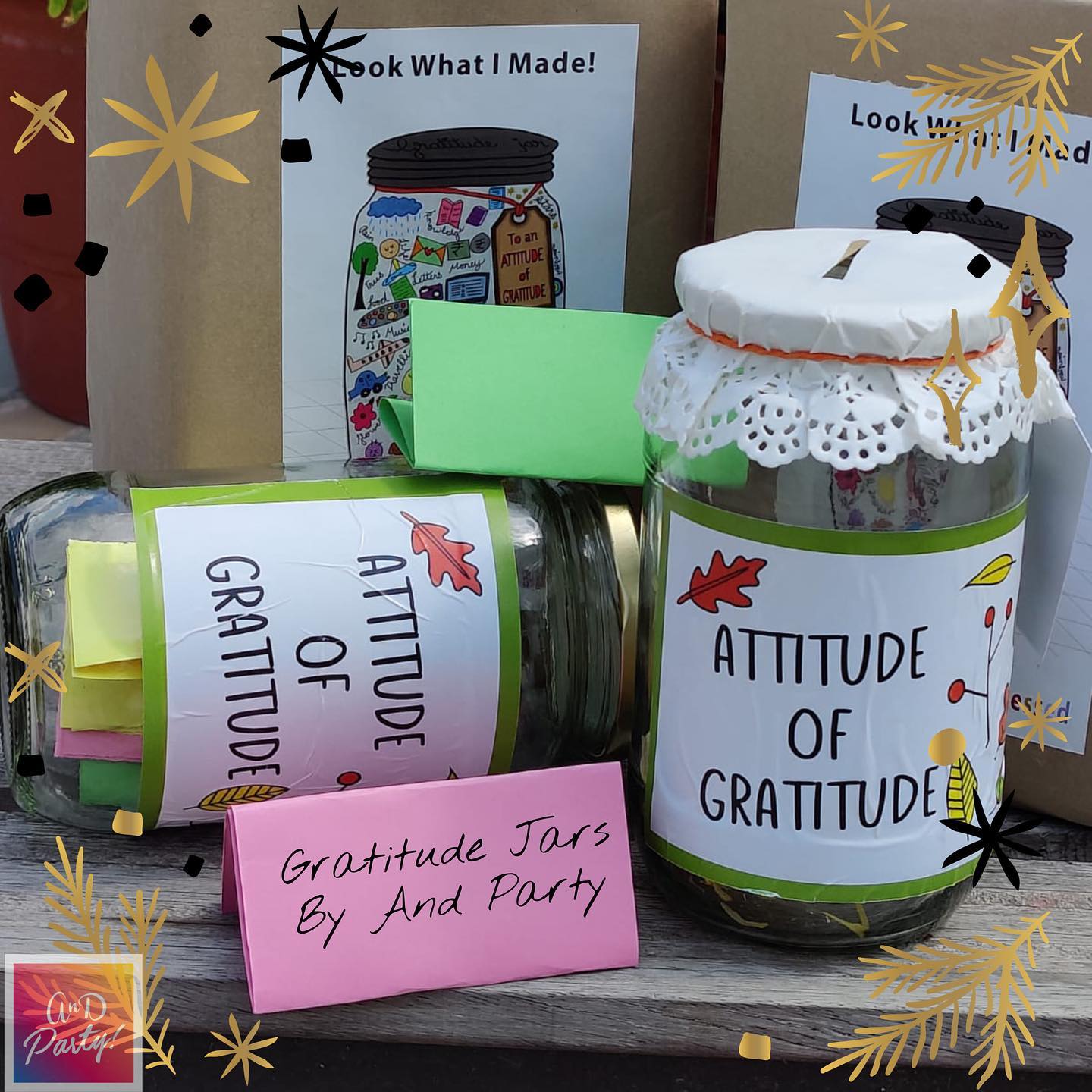 AnDpartyofficial - ️ Gratitude Jars are a fun, artistic, and hands-on ...