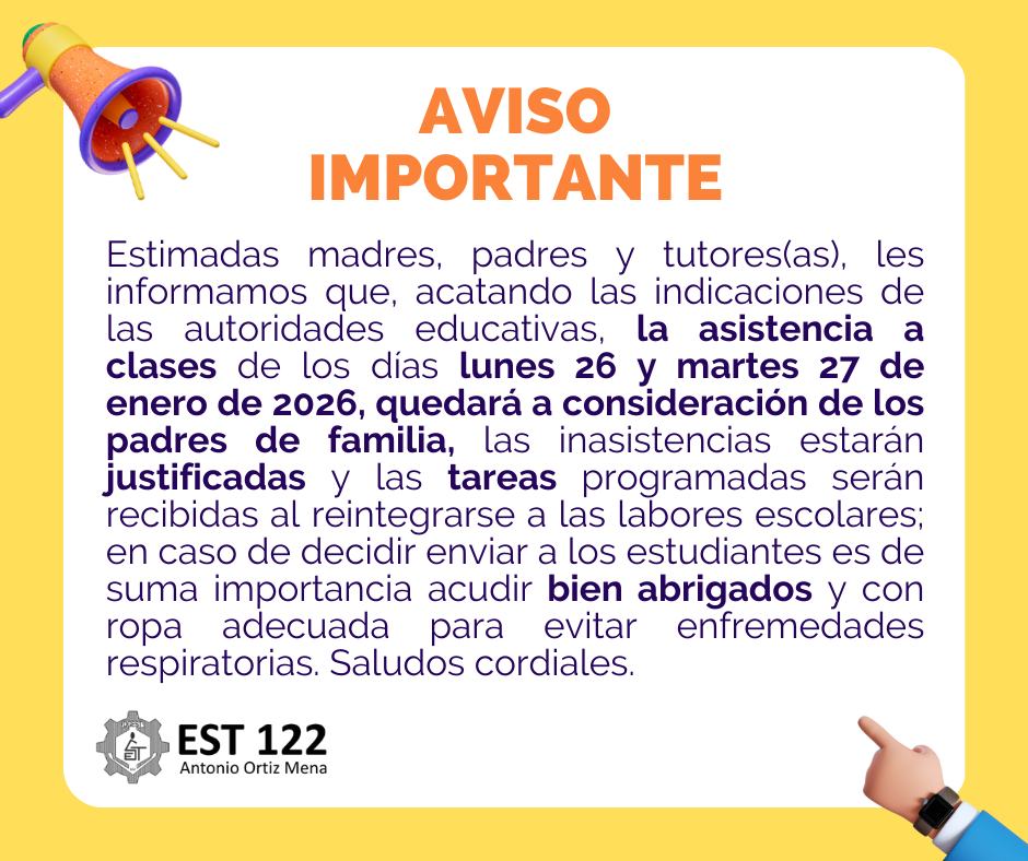 Escuela - AVISO IMPORTANTE ‼️ ASISTENCIA A CLASES A CONSIDERACIÓN DE ...