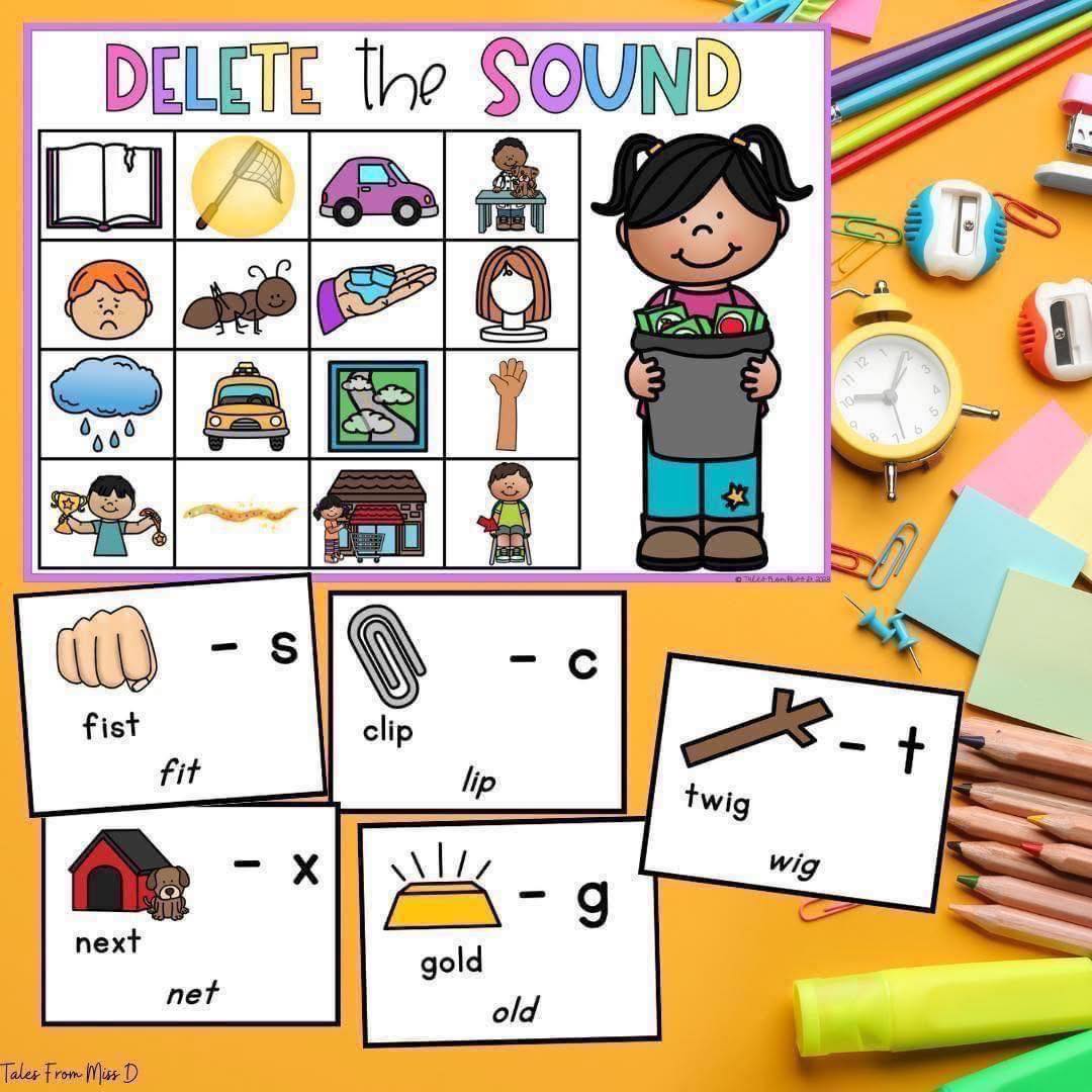 This Phoneme Deletion Bingo Game is a... - Tales From Miss D | Facebook