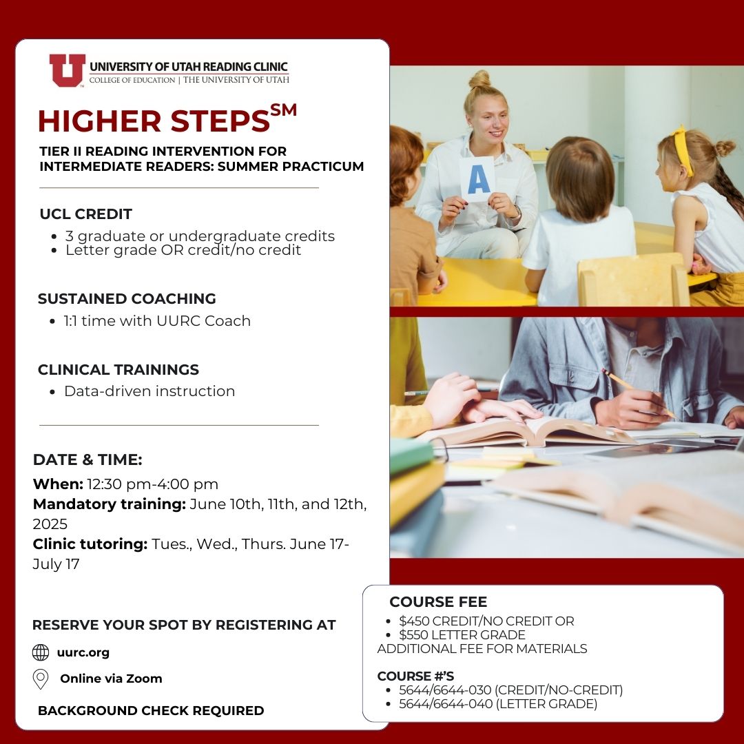 University of Utah Reading Clinic | Murray UT