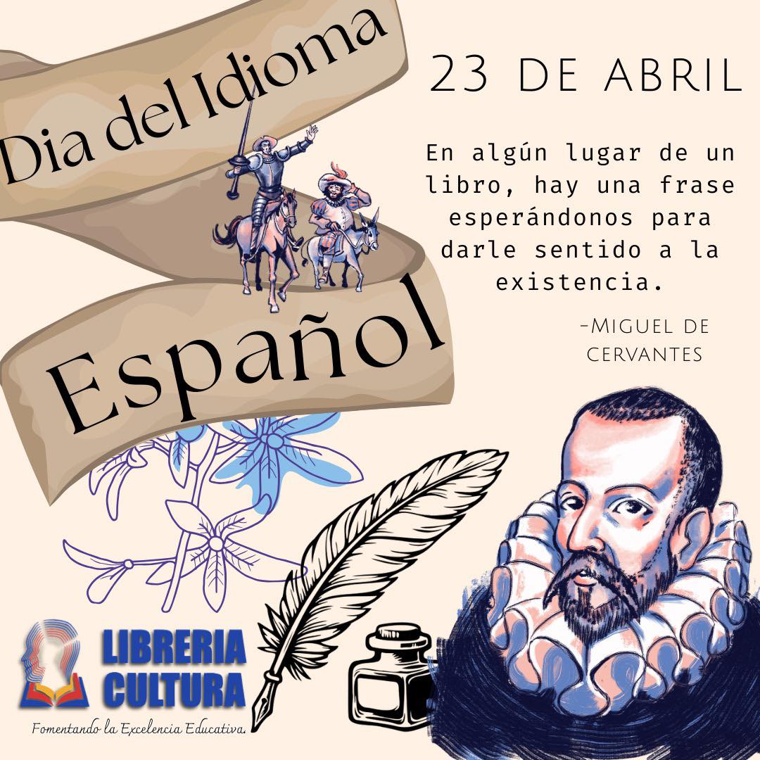 Libreria - Feliz día del idioma español 📚 Librería Cultura ¡Tú Tienda ...