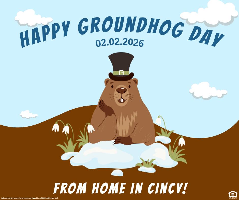 🌤️🐾 Happy Groundhog Day from Home in Cincy! 🐾🌤️ Will we get six more ...