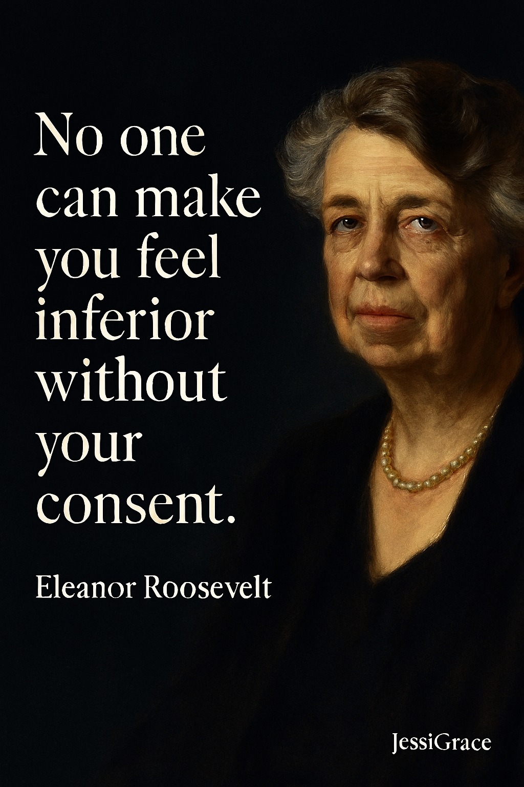 JessiGrace - “No one can make you feel inferior without your consent ...