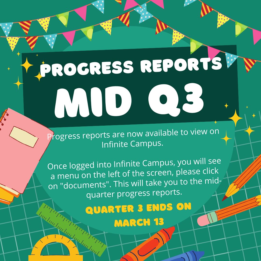 King - PROGRESS REPORTS ARE NOW AVAILABLE to view on Infinite Campus ...